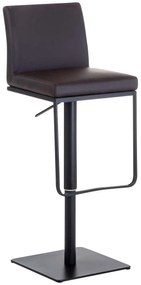 Barová židle Methow - umělá kůže | hnědá