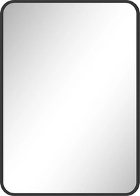 Nástěnné zrcadlo HOMCOM 50x70 cm - Dekorativní zrcadlo s kovovým rámem a snadnou instalací pomocí háčku do obývacího pokoje, předsíně a chodby