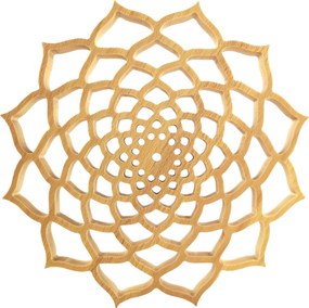 AMADEA Dřevěná mandala na zavěšení, masivní dřevo, průměr 30 cm, tl. 20 mm