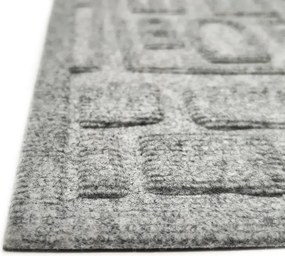 Rohožka 2 kočky ve městě, 76 × 46 cm – s 3D motivem, do bytu i ke vchodu, odolná, s elegantními kočičími siluetami