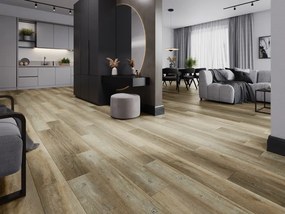 Mexen Cortland vzorek vinylových panelů SPC 6,5 mm, podložka IXPE 1,5 mm, 4 V-drážka, Dub - F1008-S