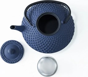 Litinová čajová konvice s filtrem MIKA, 1250 ml, tmavě modrá