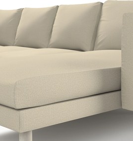 Potah na pohovku IKEA Norsborg 4-místná se šezlongem barva béžová látka pletený vzor