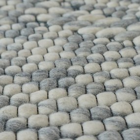 Asra, Kusový ručně tkaný koberec Woolen 4 Grey, 150x240, šedá, ložnice