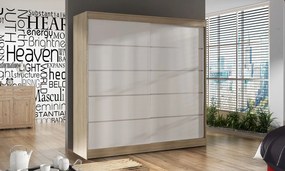 FN Skříň Baja IV 200 cm dub sonoma/bílá