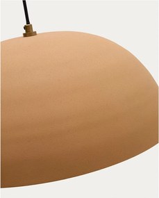 Oranžové kovové závěsné svítidlo ø 46 cm Nibla – Kave Home