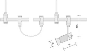 Lištové svítidlo LARGO Panlux L1R-276