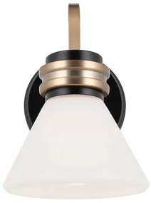 Kichler KL-FARUM1-BK - LED Koupelnová lampa FARUM 1xG9/3W/230V černá/mosaz