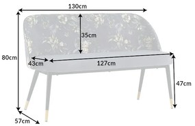 Designová lavice butiková šedá