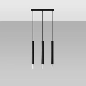 Sollux Lighting Závěsné svítidlo WEZYR 3 černé