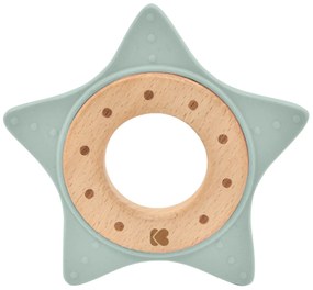 Kousátko silikon a dřevo Star Mint