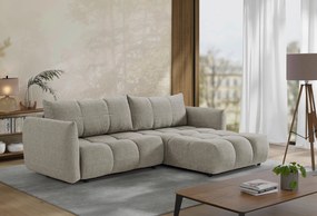 XXXLutz ROHOVÁ ROZKLÁDACÍ POHOVKA, plast, textil, kompozitní dřevo, mokka MID.YOU - Online Only sedačky - 000694010304