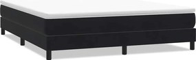 Postel Box Spring bez matrace černá 180x210 cm samet 3315839
