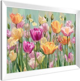 Tištěný obraz s rámem 75x56 cm Spring Tulip – Styler