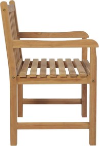 Zahradní židle 2 ks šedé podušky masivní teak 3062746