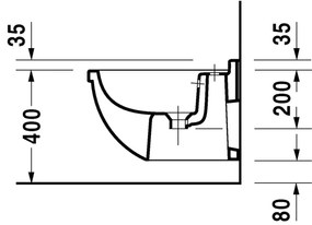 Duravit Starck 3 - závěsný bidet 36x54 cm 2230150000