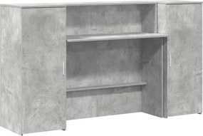 Recepční stůl betonově šedý 180x50x103,5 cm kompozitní dřevo 3324208