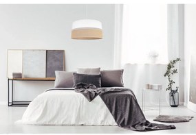 Závěsné svítidlo Juta, 1x jutové/bílé textilní stínítko, (fi 45cm), w