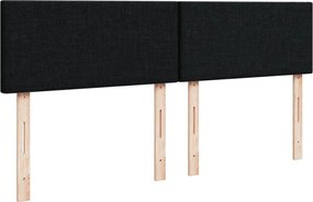 Box spring postel s matrací černá 160x200 cm textil 3287114