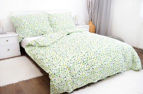 Písecké lůžkoviny Bavlněné povlečení Čtyřlístky 200x200 Zapínání: knoflík, Velikost polštáře: 70x90