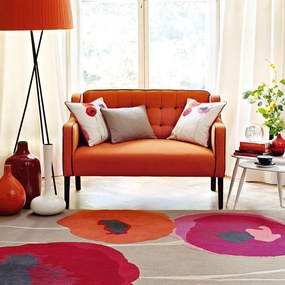 Brink&Campman Sanderson Poppies  45700 200x280cm red/orange