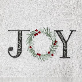 Bavlněný vánoční ručník bílý JOY Šířka: 70 cm | Délka: 140 cm