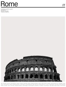 Ilustrace City Rome 1, Finlay & Noa, (30 x 40 cm)