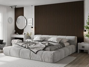 Mexen Lam-F, akustické stěnové lamely 275 × 30 cm, plstěný podklad 8 mm, technická dýha, ořech pálený, S105-275307-3015-024