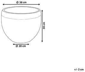 Květináč 30 cm Zakza (šedá). 1080088