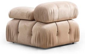 Atelier del Sofa Rohová sedací souprava Bubble Corner ( L1-O1-1R -Puf) - Cream, Krémová