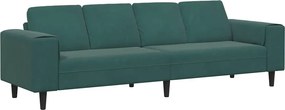 Pohovka do obývacího pokoje Tmavě zelená 250 x 77 x 76 cm 3335093