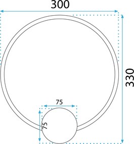 Nástěnné LED svítidlo APP1383-CW černé/neutrální bílá