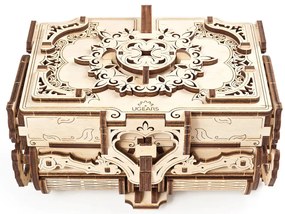 Ugears 3D dřevěné mechanické puzzle Starožitná šperkovnice