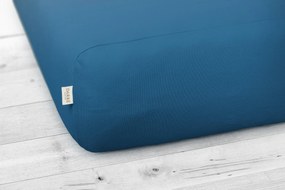 Jersey prostěradlo petrolejově modré na výšku matrace do 20 cm Velikost: 60 x 120
