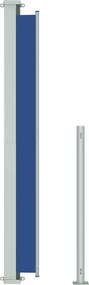 vidaXL Zatahovací boční markýza 180 x 500 cm modrá [313409]