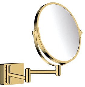 Hansgrohe AddStoris, kosmetické zrcadlo Ø 188 mm, leštěný vzhled zlata, HAN-41791990