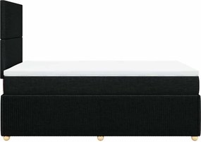 Box spring postel s matrací černá 120x190 cm textil 3291990