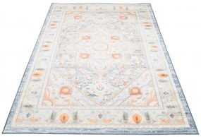Kusový koberec MIA 4464A Klasický krémový modrý Rozměr: 80x150 cm
