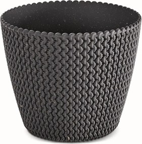 PRO Květináč SPLOFY ECO WOOD antracit 13,0cm