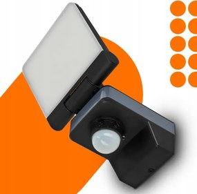 LED Reflektor se senzorem pohybu a soumraku LED/24W/230V 4200K IP54 černá