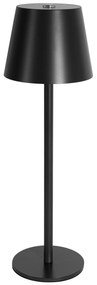 Toolight Toolight, dotyková LED noční stolní lampa 5W, 3 barvy světla, USB napájení, APP1365-T BLACK, černá matná, OSW-08628
