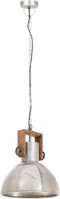 Industriální závěsné svítidlo 25 W stříbrné kulaté 30 cm E27 320530