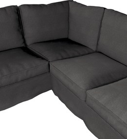 Potah na pohovku IKEA  Ektorp rohová barva šedá látka pletený vzor