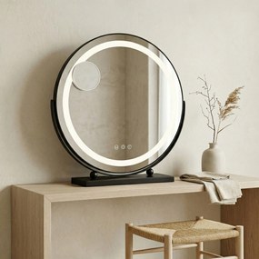 Rea Rea, Zrcadlo LED MAKE-UP Black 50 cm, HOM-12022