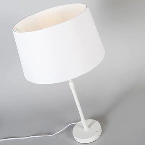 Stolní lampa bílá s odstínem bílá 35 cm nastavitelná - Parte