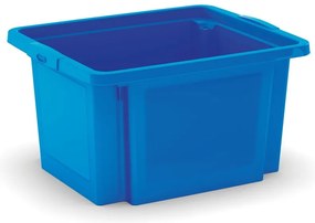 Modrý plastový úložný box 42x35x23 cm H-Box S – KIS