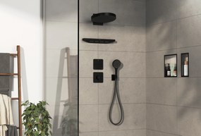 Hansgrohe ShowerSelect Comfort Q, ventil pod omítku pro 3 spotřebiče, černá matná, HAN-15587670
