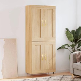 Skříň highboard dub sonoma 69,5 x 34 x 180 cm kompozitní dřevo 3199668