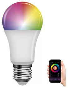 EMOS | LED RGB Stmívatelná žárovka GoSmart A60 E27/9W/230V 2700-6500K Tuya | EMS1033