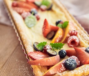 Tchibo - Forma na tarte - barva: bílá